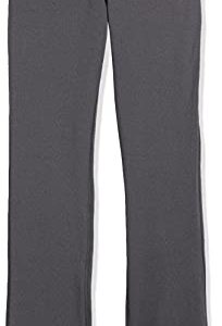 Amazon Essentials Women's Studio Sculpt Slim Bootcut Pant (Available in Plus Size), Charcoal Heather, Large