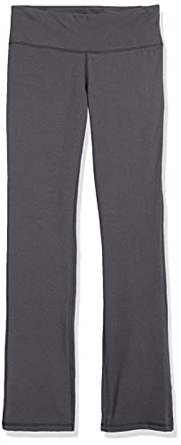 Amazon Essentials Women's Studio Sculpt Slim Bootcut Pant (Available in Plus Size), Charcoal Heather, Large