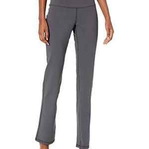 Amazon Essentials Women's Studio Sculpt Slim Bootcut Pant (Available in Plus Size), Charcoal Heather, Large