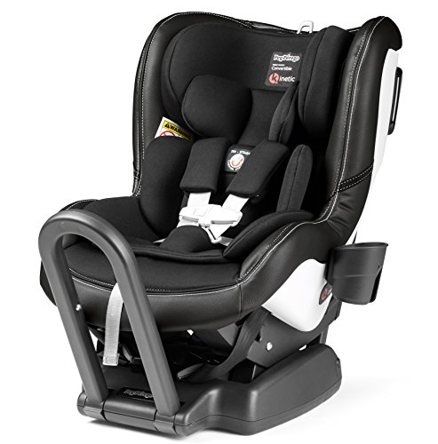 Peg Perego Primo Viaggio Convertible Kinetic - Reversible Car Seat - Rear Facing for Children 5 to 45 lbs and Forward Facing for Children 22 to 65 lbs - Made in Italy - Licorice (Black)