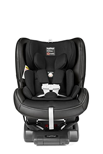 Peg Perego Primo Viaggio Convertible Kinetic - Reversible Car Seat - Rear Facing for Children 5 to 45 lbs and Forward Facing for Children 22 to 65 lbs - Made in Italy - Licorice (Black)