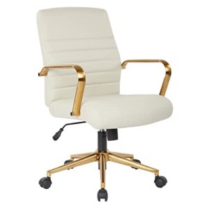 osp home furnishings baldwin office chair, cream