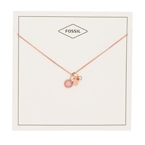 Fossil Women's Rose Gold-Tone Necklace, Color: Rose Gold (Model: JF03046791)