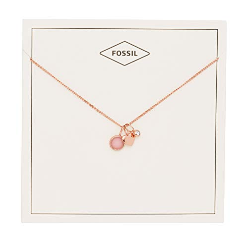 Fossil Women's Rose Gold-Tone Necklace, Color: Rose Gold (Model: JF03046791)