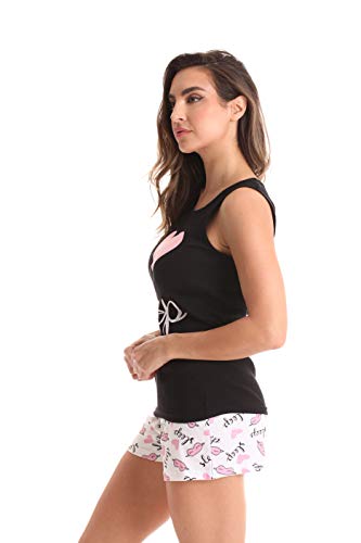 Just Love Women Sleepwear Short Sets Woman Pajamas 6322-10381-BLK-2X