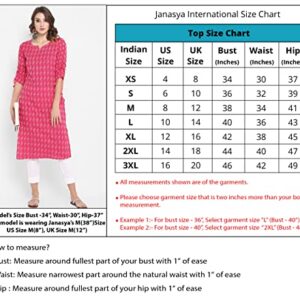 Janasya Indian Women's Tunic Tops Crepe Kurti for Women(X-Small) Grey