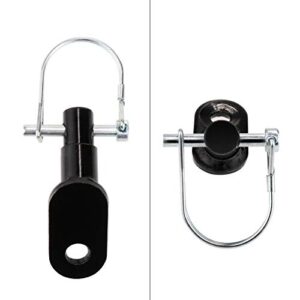 Biange Bike Trailer Hitch Connector, Cycling Adapter Accessories (1 Pack, Black)