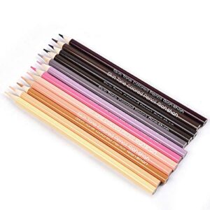 qianshan 12 Skin Tones Colored Pencils Oil Based Pre-sharpened Drawing Pencils for Beginner Artist Coloring Book Drawing Sketching Art Project - Portrait Set