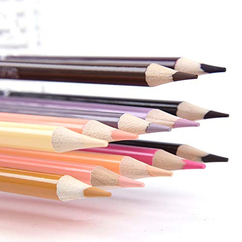 qianshan 12 Skin Tones Colored Pencils Oil Based Pre-sharpened Drawing Pencils for Beginner Artist Coloring Book Drawing Sketching Art Project - Portrait Set