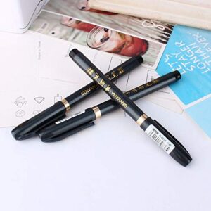 Delaman Calligraphy Pen 3pcs Chinese Japanese Calligraphy Shodo Brush Ink Pen Writing Drawing Craft Portable Pocket