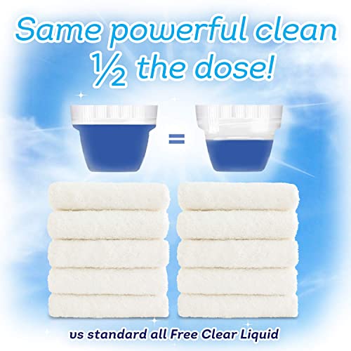 all Liquid Laundry Detergent, Free Clear for Sensitive Skin, Unscented and Hypoallergenic, 2X Concentrated, 110 Loads