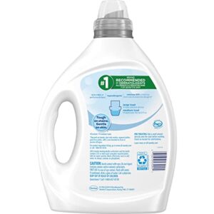 all Liquid Laundry Detergent, Free Clear for Sensitive Skin, Unscented and Hypoallergenic, 2X Concentrated, 110 Loads