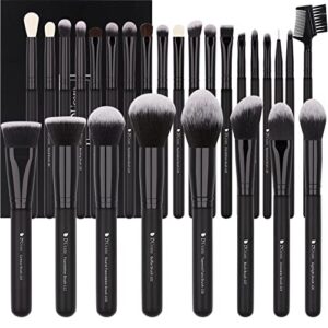 ducare professional makeup brushes set 27pcs makeup brush set premium synthetic kabuki foundation blending face powder blush concealers eye shadows brushes