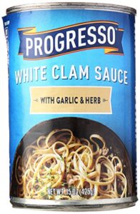 progresso white clam sauce with garlic & herb, 15 oz.