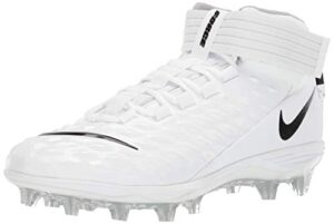 nike new force savage pro 2 football cleats white/black/wolf grey size 13 m