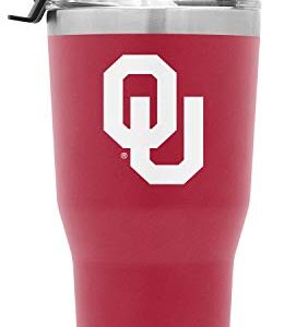 Simple Modern Officially Licensed Collegiate Oklahoma Sooners Tumbler with Straw and Flip Lid | Insulated Stainless Steel 30oz Thermos | Cruiser Collection | The University of Oklahoma