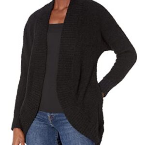 UGG womens Fremont Fluffy Knit Cardigan Sweater,Long Sleeve, Black, Small US