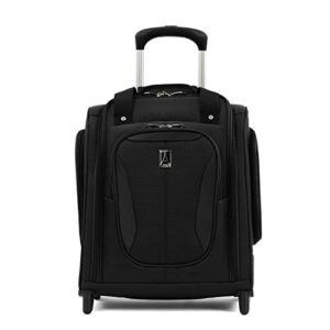 travelpro tourlite softside lightweight rolling underseat compact carry-on upright 2 wheel bag, men and women, black, 15-inch