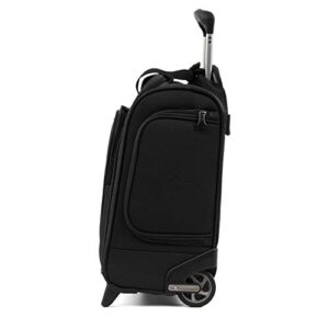 Travelpro Tourlite Softside Lightweight Rolling Underseat Compact Carry-On Upright 2 Wheel Bag, Men and Women, Black, 15-Inch