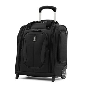 Travelpro Tourlite Softside Lightweight Rolling Underseat Compact Carry-On Upright 2 Wheel Bag, Men and Women, Black, 15-Inch