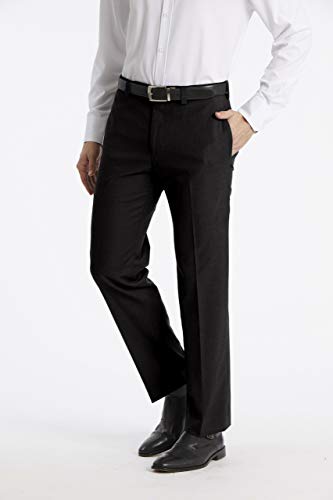 Calvin Klein Men Modern Fit Dress Pant, Black, 33W x 32L