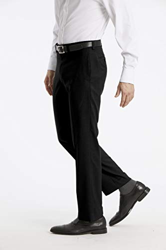 Calvin Klein Men Modern Fit Dress Pant, Black, 33W x 32L