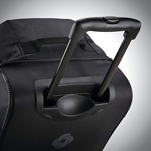 Samsonite Andante 2 Wheeled Rolling Duffel Bag, All Black, 22-Inch