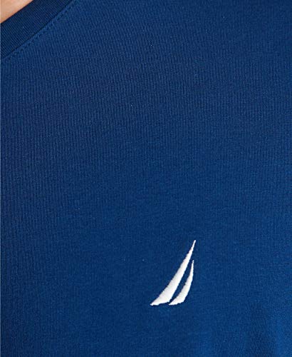 Nautica Men's Short Sleeve Solid Slim Fit V-Neck T-Shirt, Royal Blue, X-Large