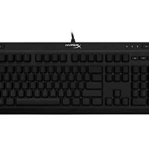 HyperX Alloy Core RGB – Membrane Gaming Keyboard, Comfortable Quiet Silent Keys with RGB LED Lighting Effects, Spill Resistant, Dedicated Media Keys, Compatible with Windows 10/8.1/8/7 – Black