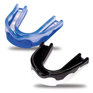 franklin sports athletic mouthguards - sport mouthguards for football, wrestling, mma, boxing + more - all sport mouthguards - youth ages 6 - 11 - 2 pack