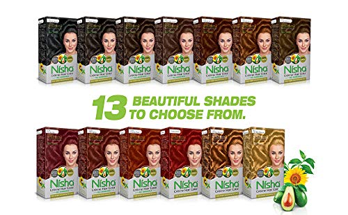 Nisha cream hair color Fashion Highlights And Rich Bright Long-Lasting Colour Flame Red Pack of 2