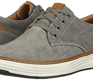 Skechers mens Skechers Men s Moreno Canvas Oxford Shoe, Beige (Tpe 578), 10.5 Wide US