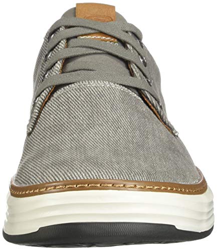 Skechers mens Skechers Men s Moreno Canvas Oxford Shoe, Beige (Tpe 578), 10.5 Wide US