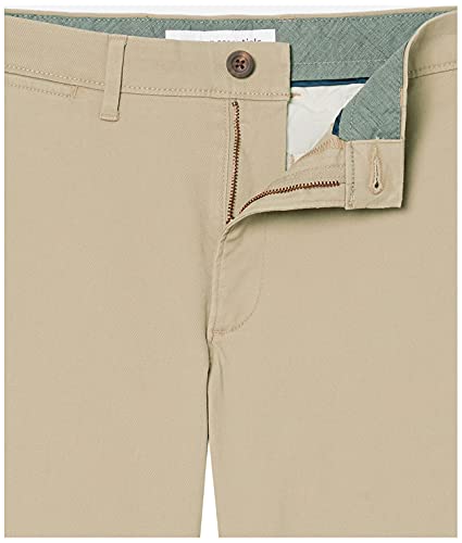 Amazon Essentials Men's Skinny-Fit Casual Stretch Chino Pant, Khaki Brown, 28W x 30L