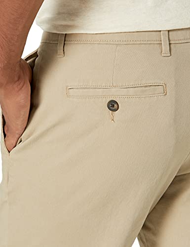 Amazon Essentials Men's Skinny-Fit Casual Stretch Chino Pant, Khaki Brown, 28W x 30L