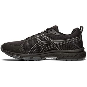 asics men's gel-venture 7 running shoes, 14, black/sheet rock