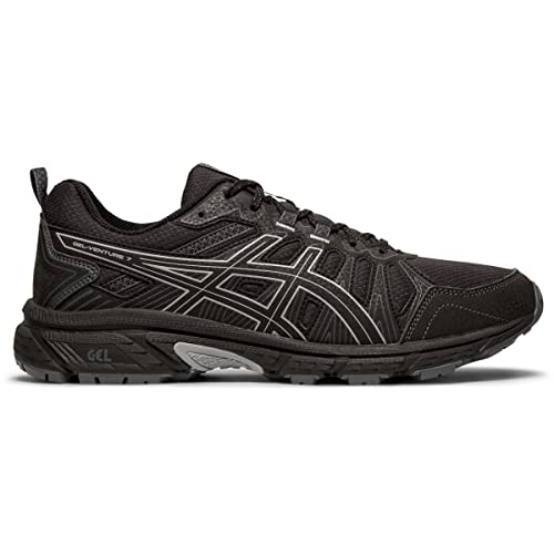 ASICS Men's Gel-Venture 7 Running Shoes, 14, Black/Sheet Rock