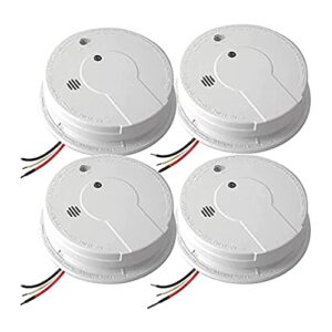 kidde ac hardwired interconnect smoke alarm with hush i12040 (4-units)