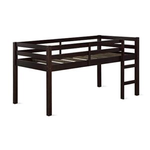 dorel living milton junior twin loft bed, espresso