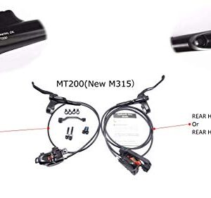 JGbike Shimano MT200 MTB Hydraulic Disc Brake Set for Mountain Bike Bicycle MTB XC Trail, e-Bike, Fat Bike, The Best Upgrade kit for Mechanical Disc Brake