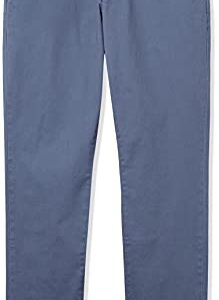 Amazon Essentials Men's Athletic-Fit Washed Comfort Stretch Chino Pant (Previously Goodthreads), Denim, 29W x 32L