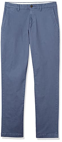 Amazon Essentials Men's Athletic-Fit Washed Comfort Stretch Chino Pant (Previously Goodthreads), Denim, 29W x 32L