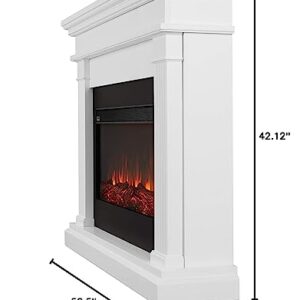 Real Flame Beau Electric Fireplace, White