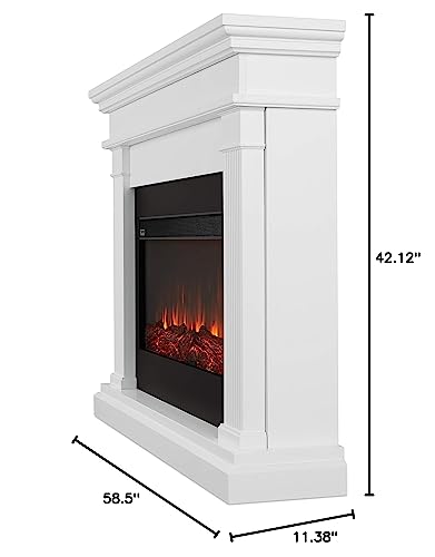 Real Flame Beau Electric Fireplace, White