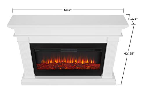 Real Flame Beau Electric Fireplace, White