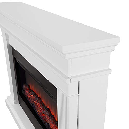 Real Flame Beau Electric Fireplace, White