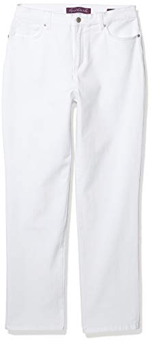 Gloria Vanderbilt womens Amanda Classic High Rise Tapered Jean, Vintage White, 14 Petite Regular