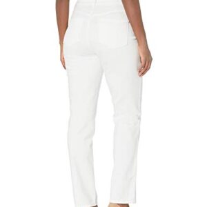 Gloria Vanderbilt womens Amanda Classic High Rise Tapered Jean, Vintage White, 14 Petite Regular