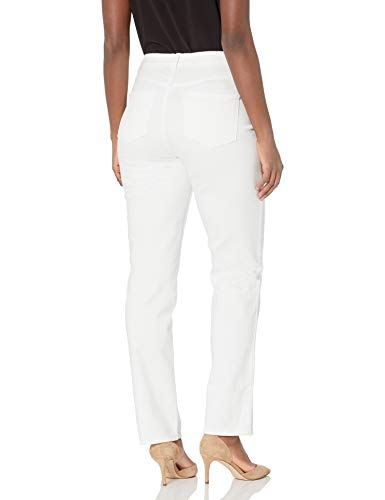 Gloria Vanderbilt womens Amanda Classic High Rise Tapered Jean, Vintage White, 14 Petite Regular