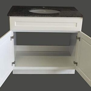 30" Wide x 21" Deep New White Shaker Single-Sink Bathroom Vanity Base Cabinet WS-V3021